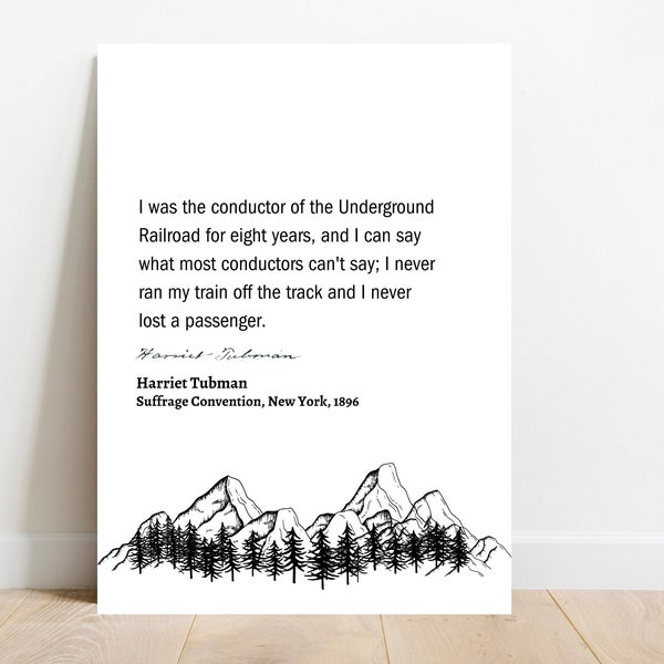 Harriet Tubman Quote - Etsy