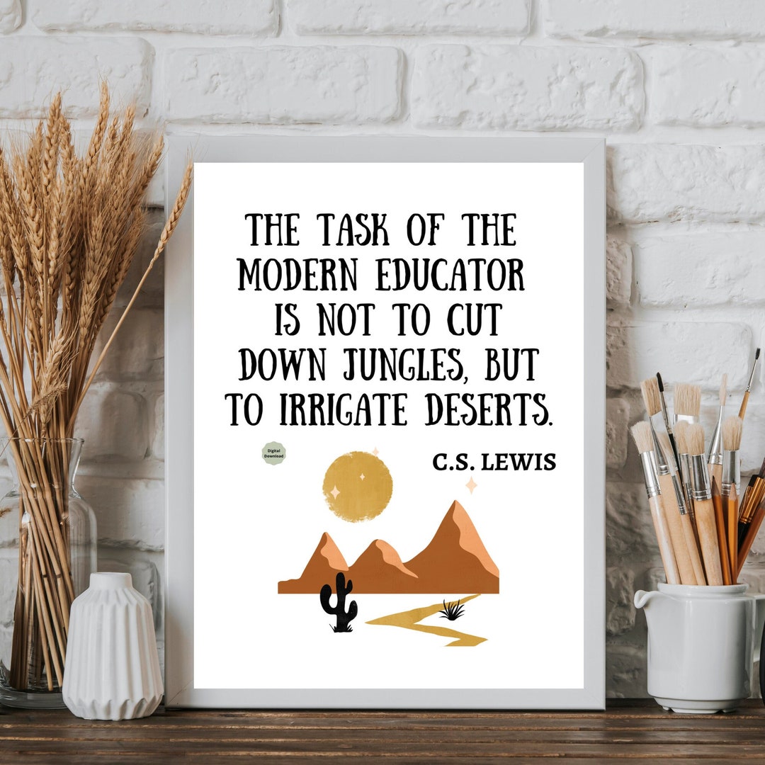 CS Lewis Quote, CS Lewis Wall Art, Humility is Not, Quote Print Poster ...