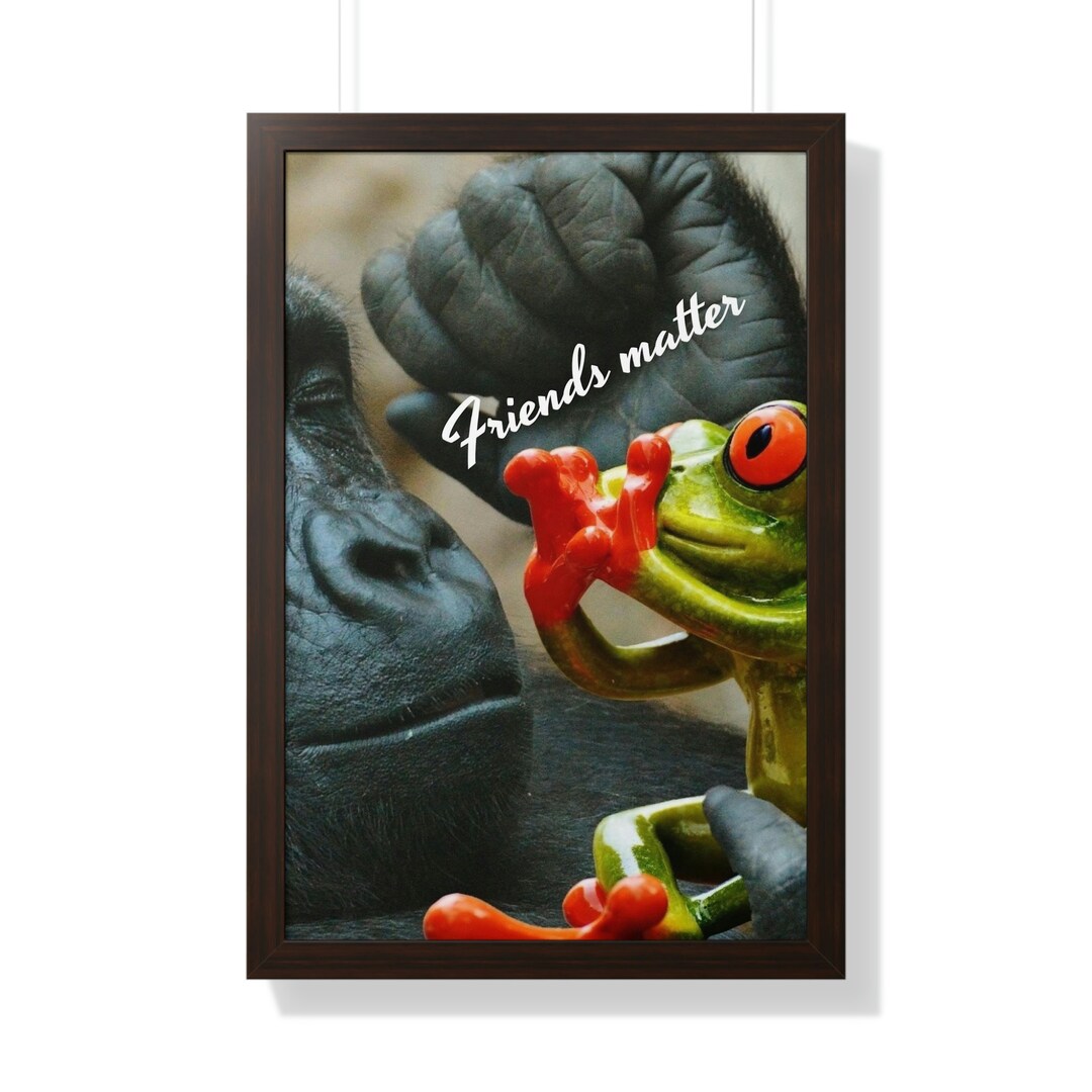 Friends Matter Quote, Friends Wall Art, Bathroom Art, Animal Art ...