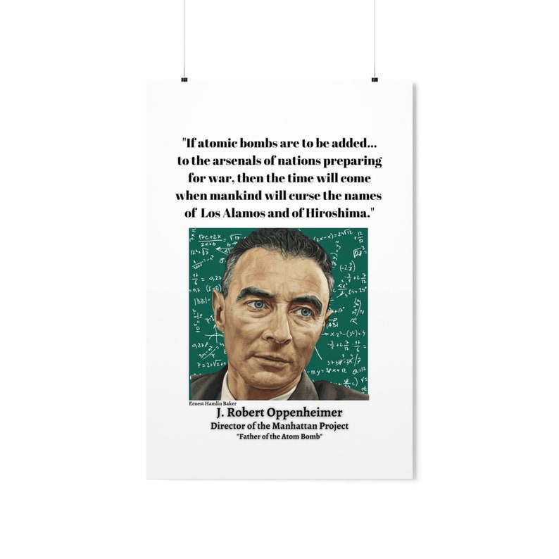 Oppenheimer Quote, Oppenheimer Wall Art, Quote Print Poster ...