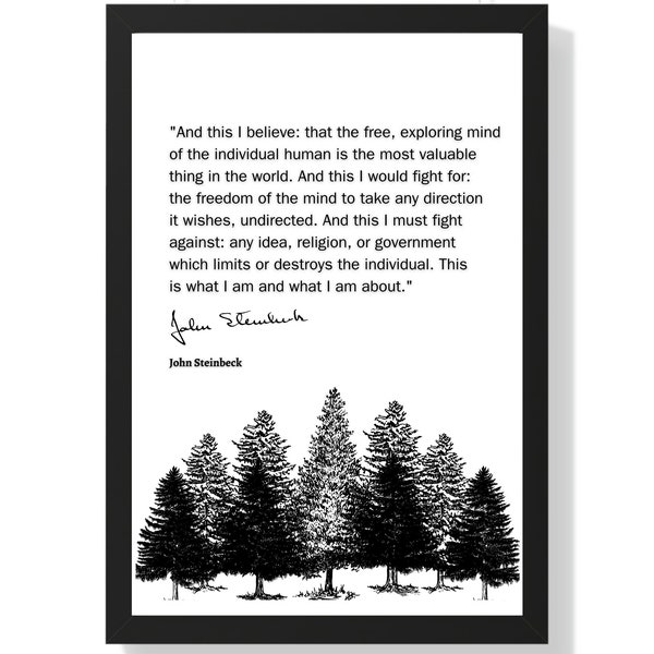 John Steinbeck Quote - Etsy