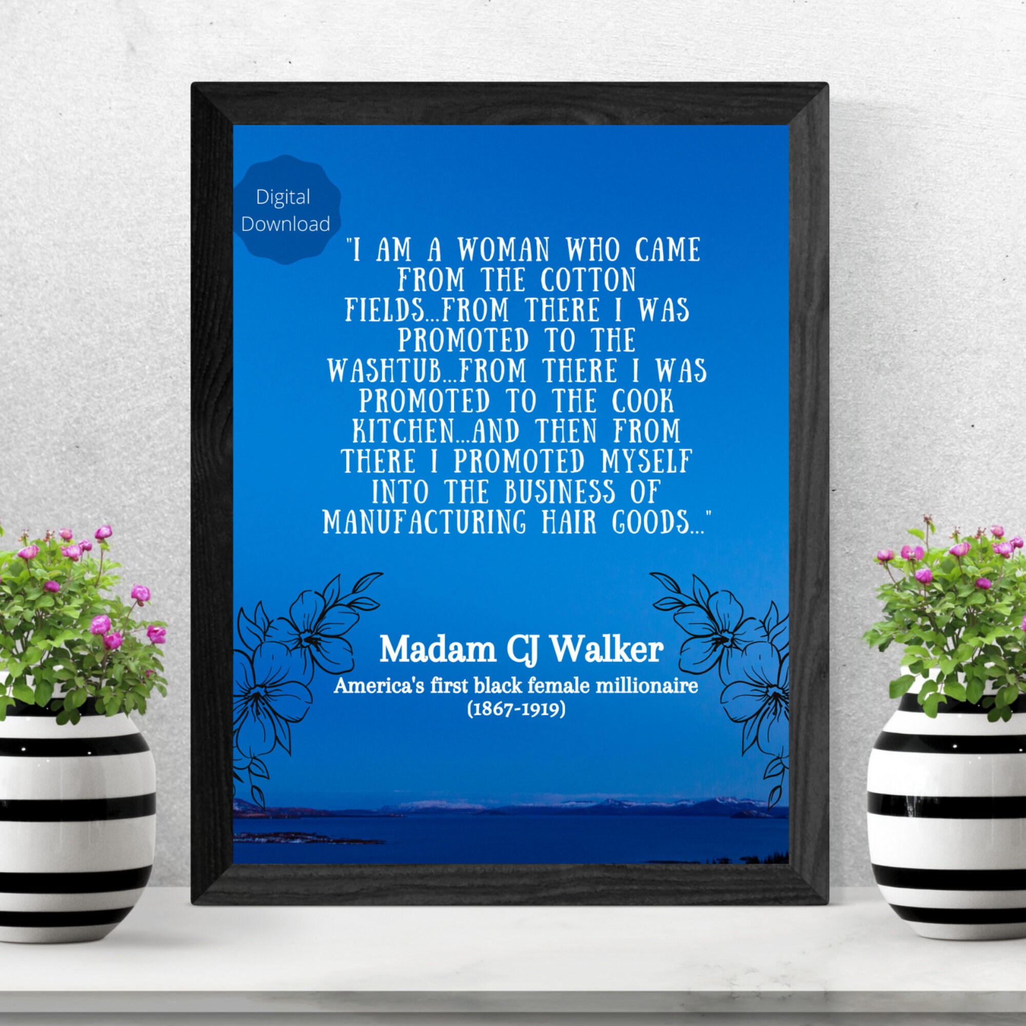 Madam C.J. Walker, CJ Walker Poster, Madame Walker, Poster, Feminist ...
