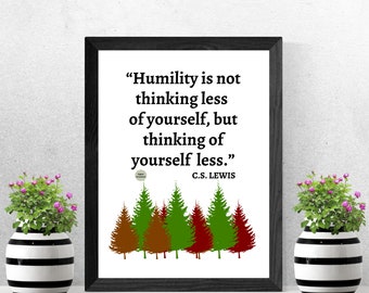 CS Lewis Spirituality Quote Poster Inspirational Wall Art - Etsy