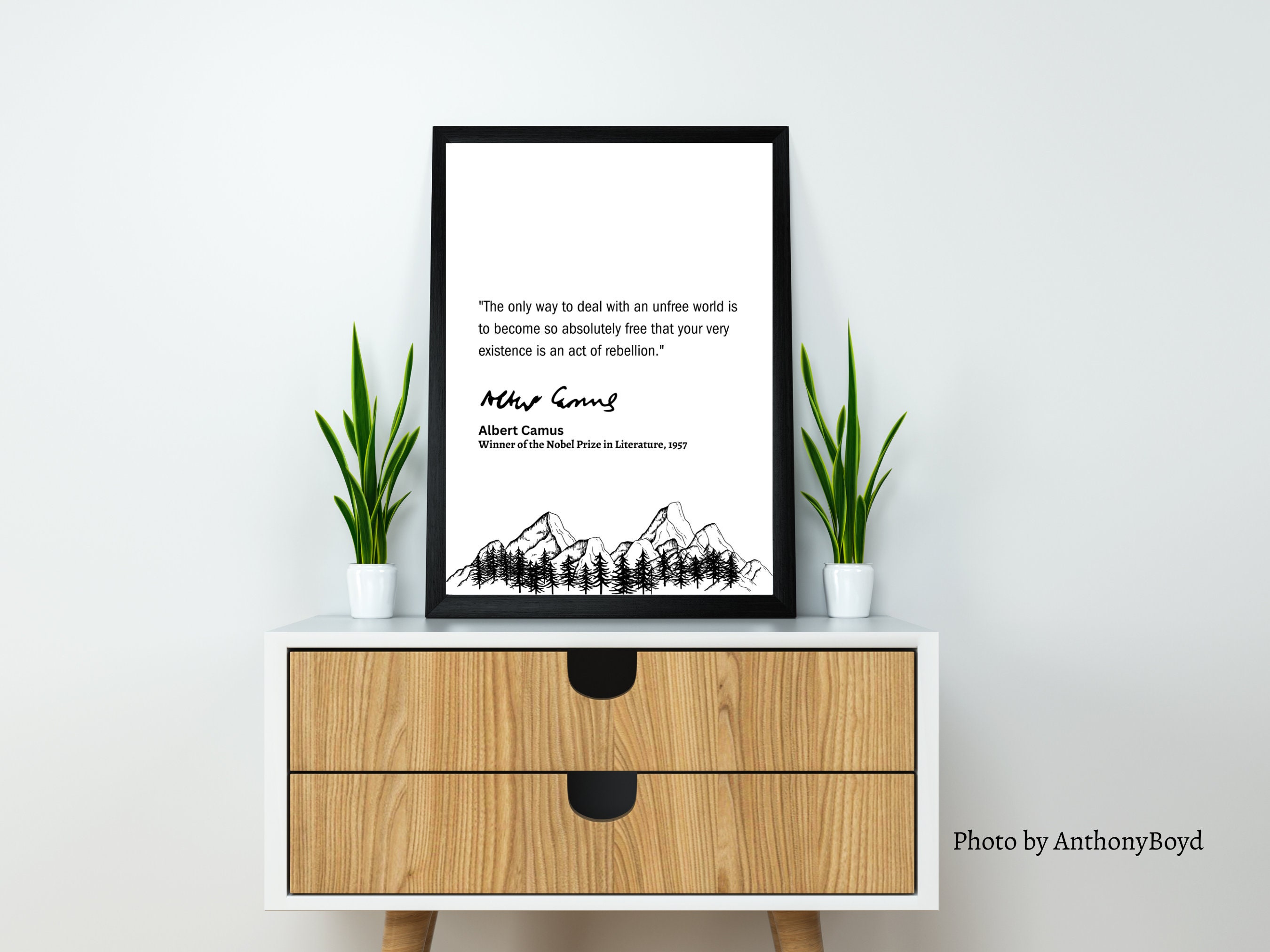 Albert Camus Quote, Camus Wall Art, Nobel Prize, Quote Poster, Literary ...