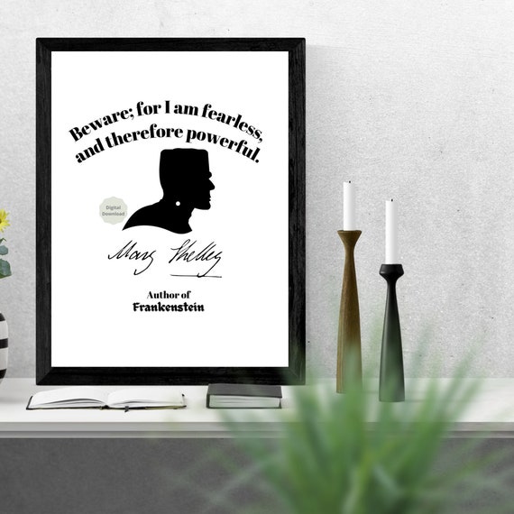 Mary Shelley's FRANKENSTEIN Digital Wall Art Printable | Etsy