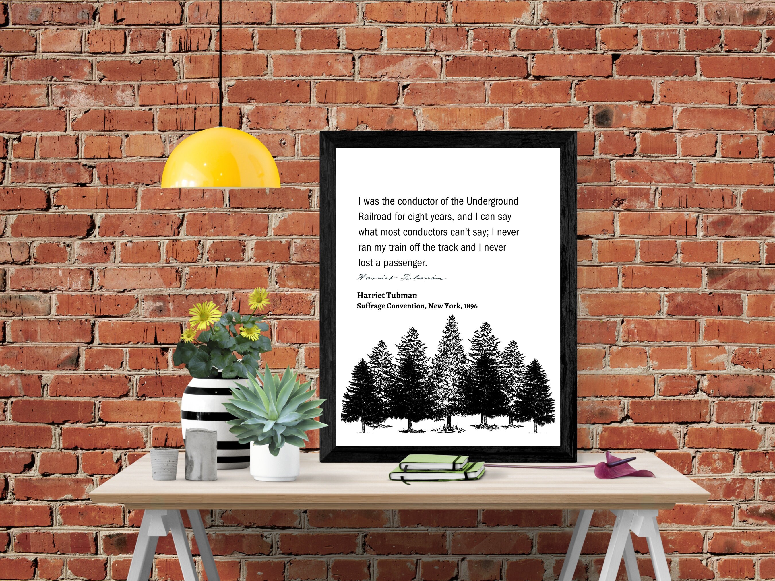 Harriet Tubman Quote, Harriet Tubman Wall Art, Quote Poster, Literary ...