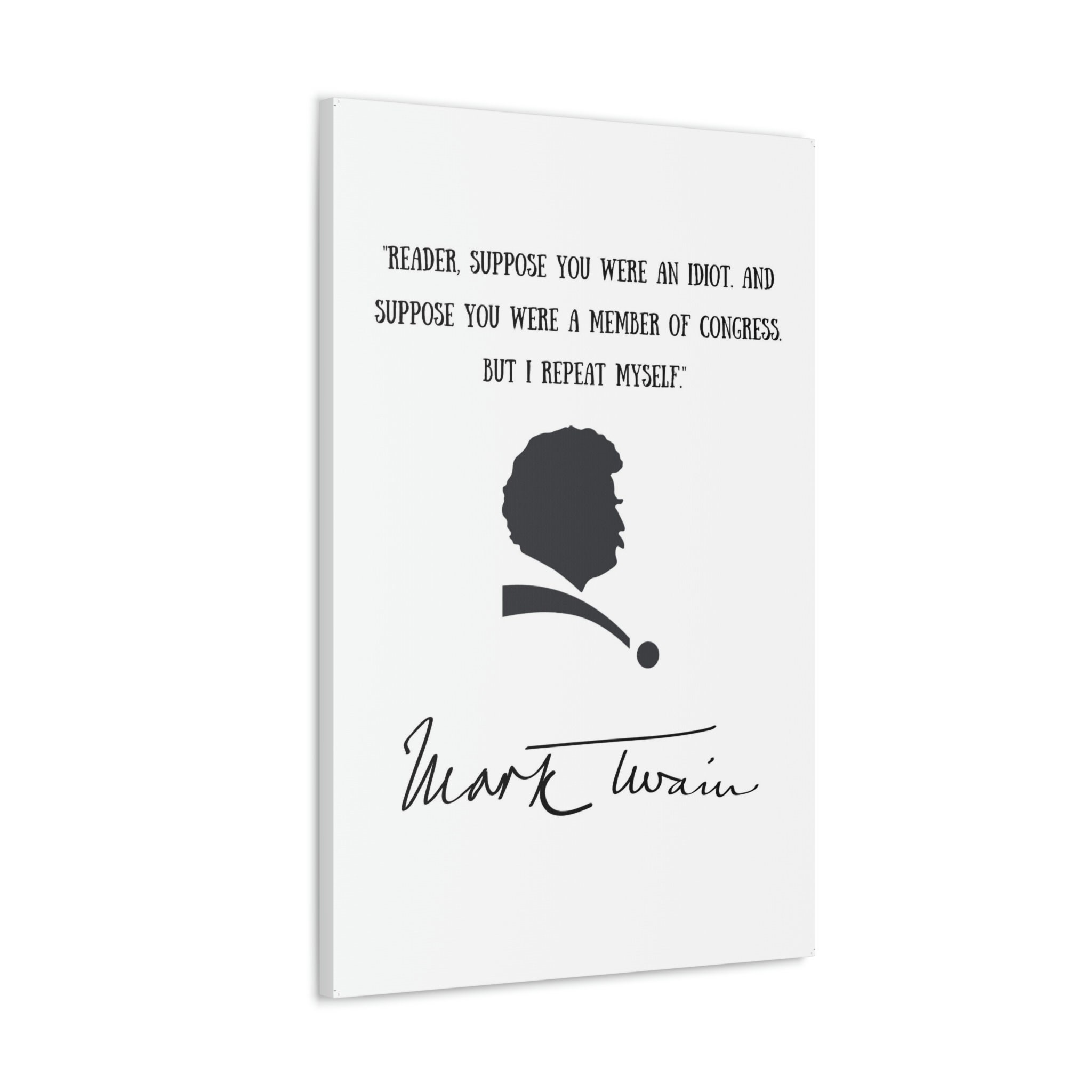 Mark Twain Quote, Mark Twain Wall Art, Humorous, Quote Print Poster ...