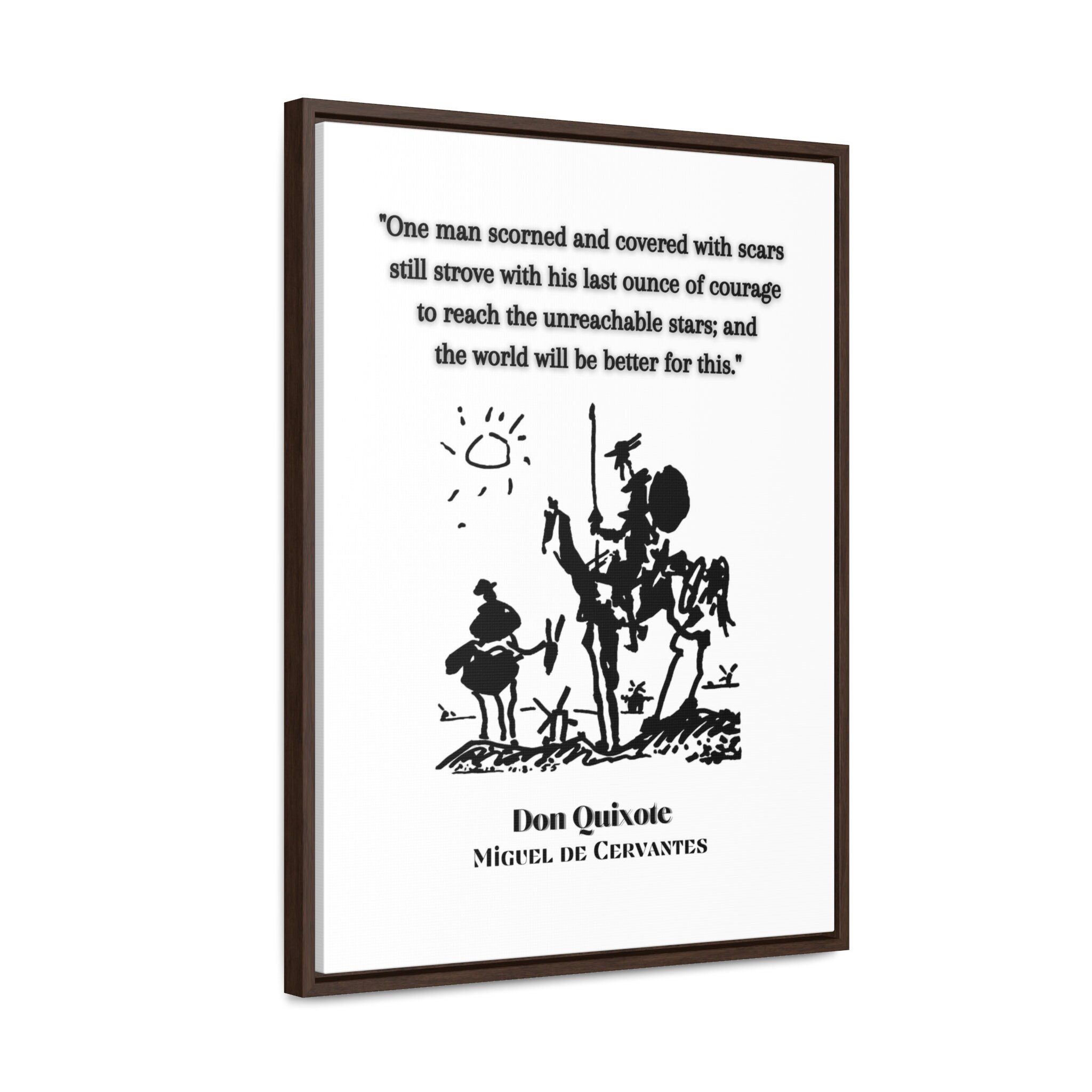 DON QUIXOTE Quote, Don Quixote Wall Art, Michael De Cervantes, Quote ...