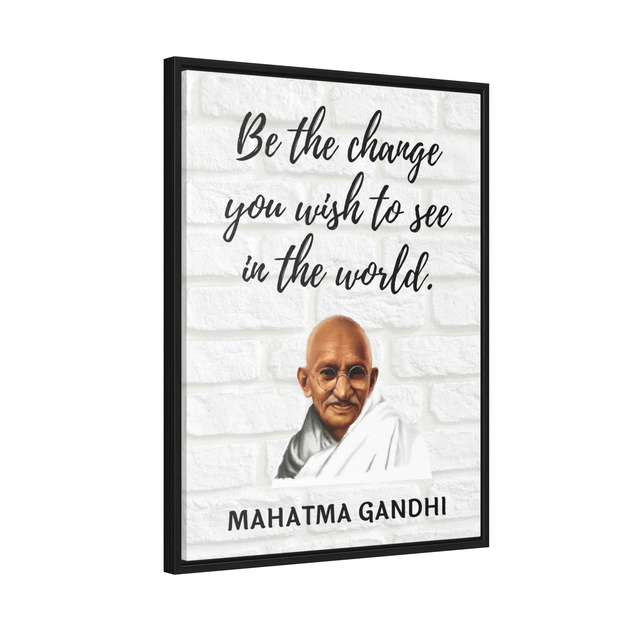 Mahatma Gandhi Quote, Gandhi Wall Art, Be the Change, Quote Print ...