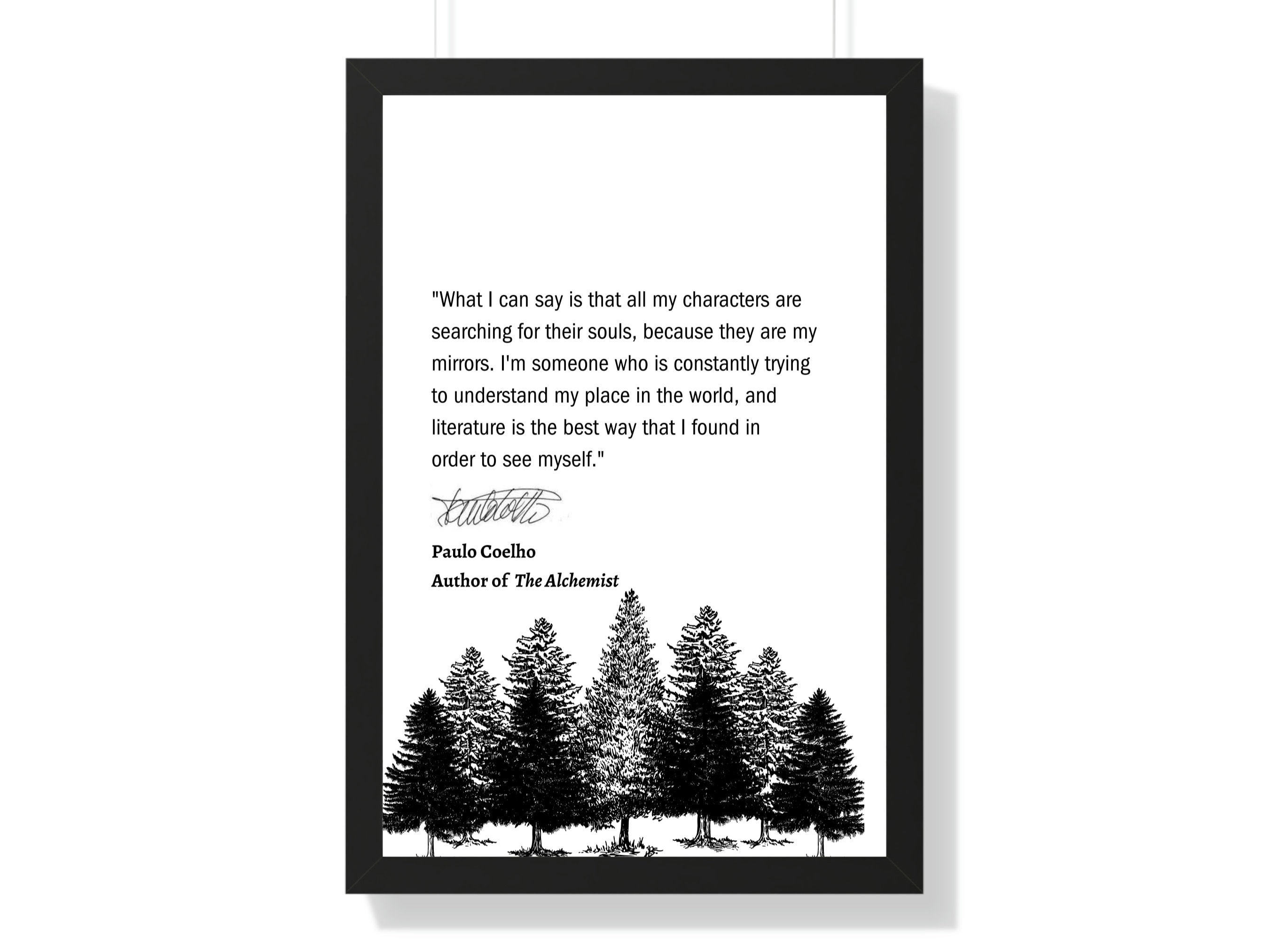 Paulo Coelho Quote, Coelho Wall Art, the Alchemist, Quote Poster ...