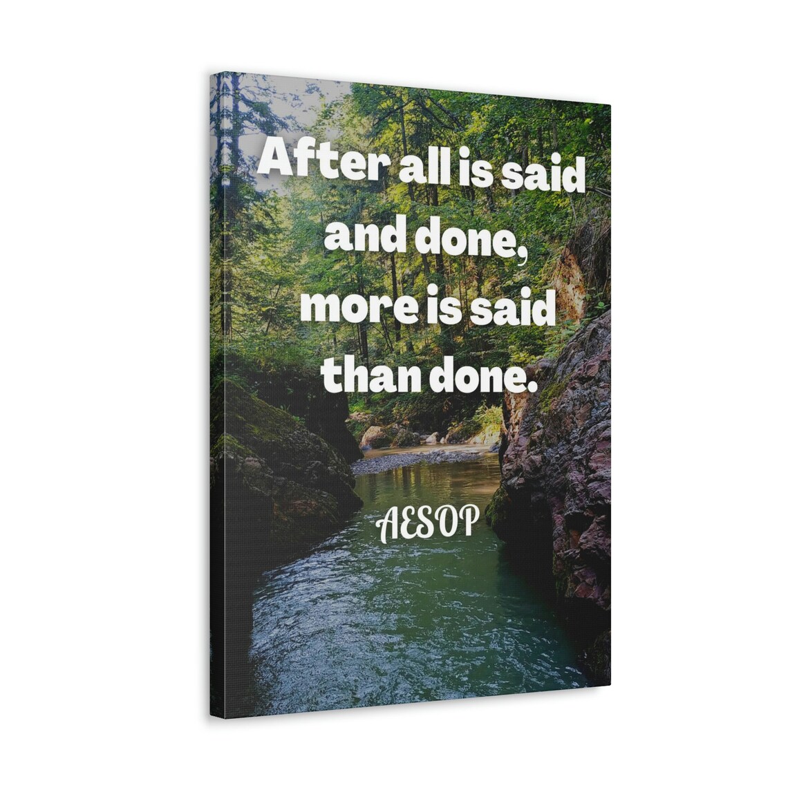 AESOP Quote, AESOP Quote Poster, After All is Said and Done ...