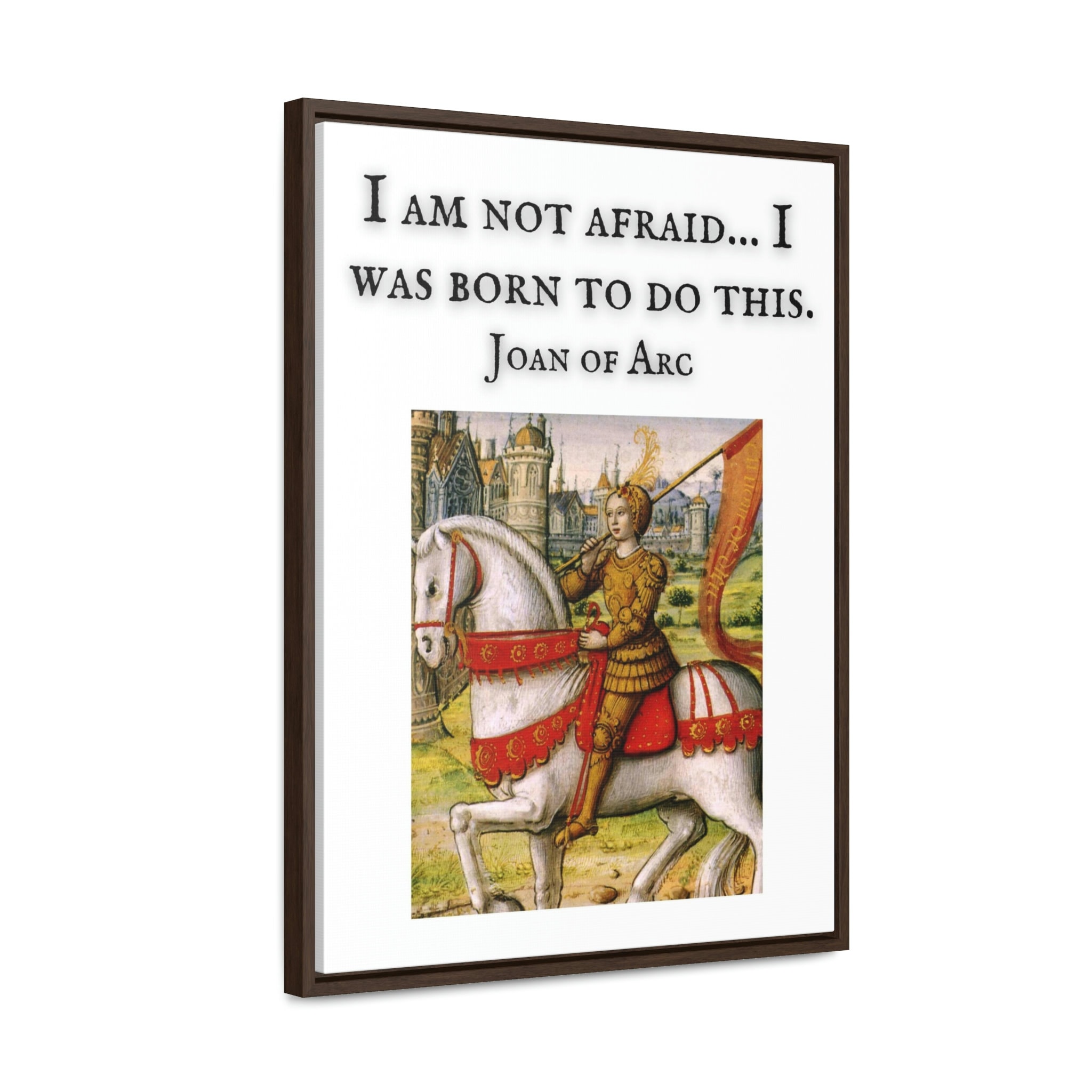 Joan of Arc Quote, Joan of Arc Wall Art, I Was Born to Do This, Quote ...