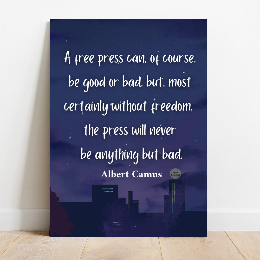 ALBERT CAMUS! Digital Wall Art, Printable Wall Art, Wall Hangings ...