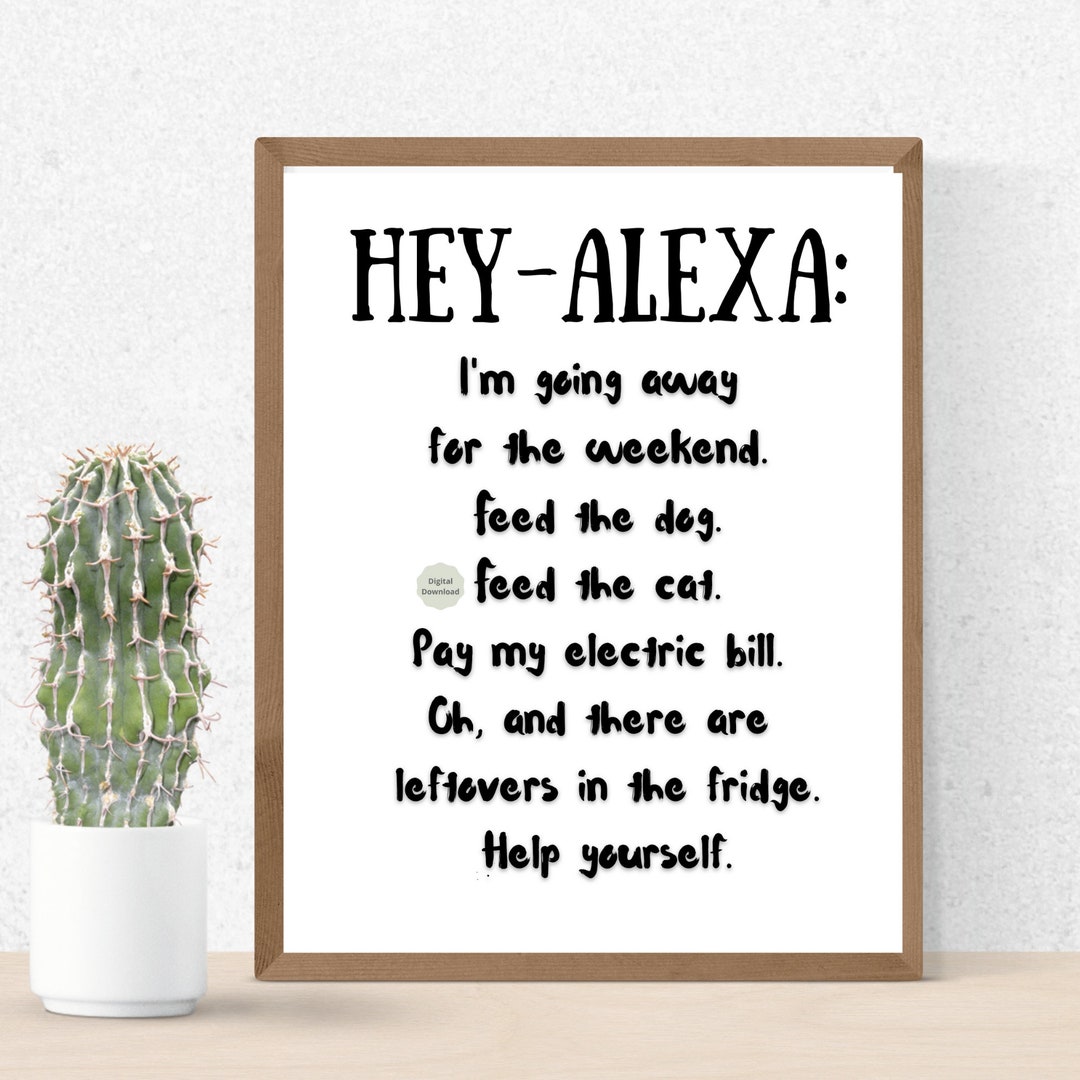 HEY-ALEXA 2 Digital Wall Art, Printable Wall Art, Wall Hangings ...