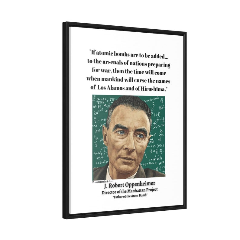 Oppenheimer Quote, Oppenheimer Wall Art, Quote Print Poster ...