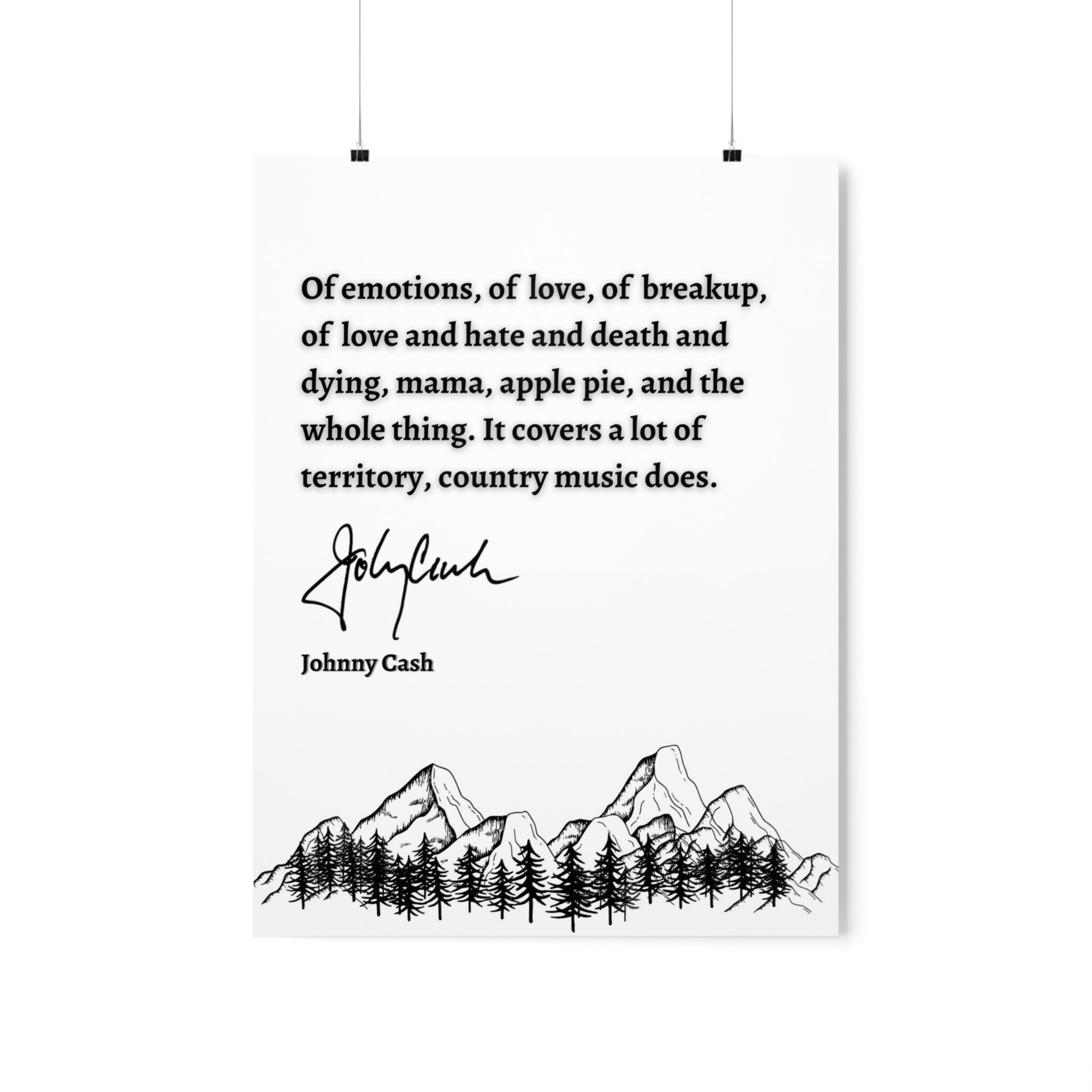 Johnny Cash Quote, Johnny Cash Wall Art, Quote Poster, Literary Print ... Johnny Cash Quote, Johnny Cash Wall Art, Quote Poster, Literary Print ...