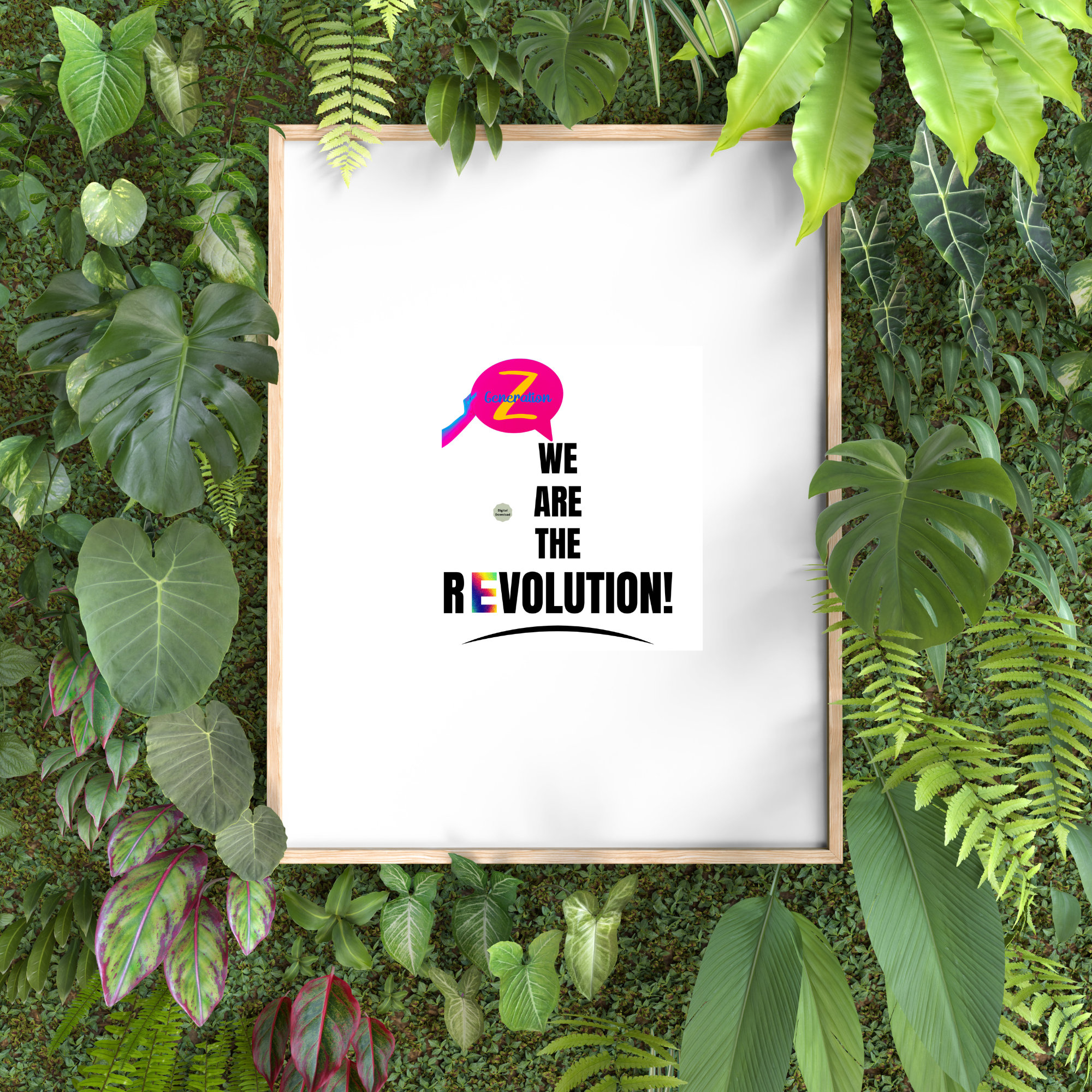 We Are the REVOLUTION! Gen Z. Digital Wall Art, Printable Wall Art ...