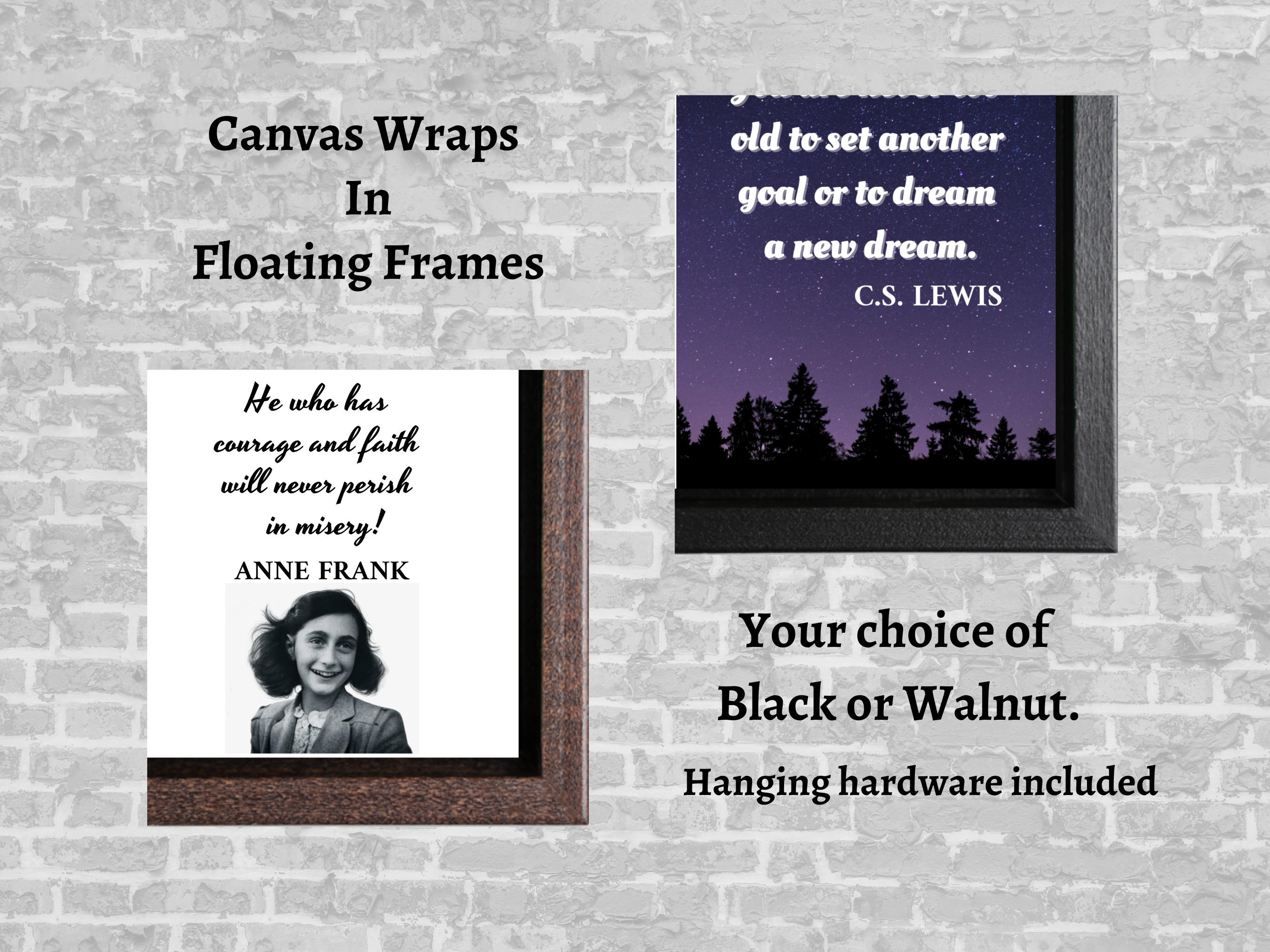 Anne Frank Quote, Anne Frank Wall Art, , He Who Has Courage, Quote ...