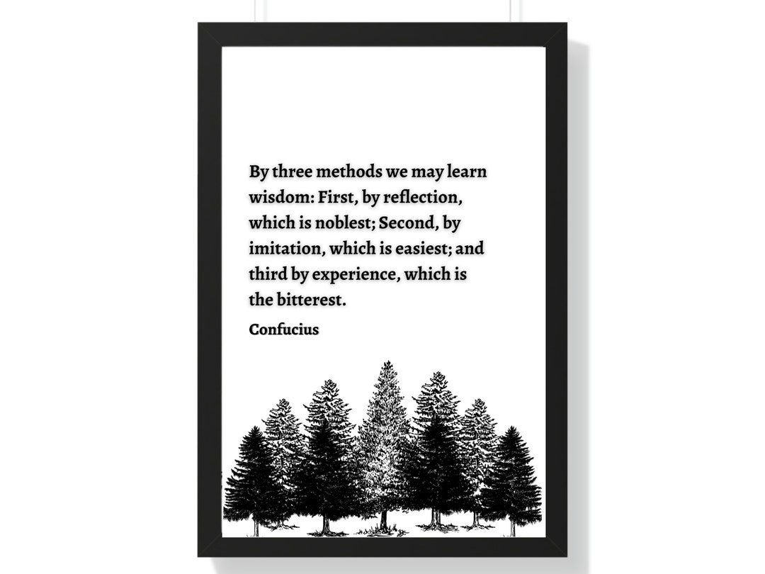 Confucius Quote, Confucius Wall Art, Quote Poster, Literary Print ...