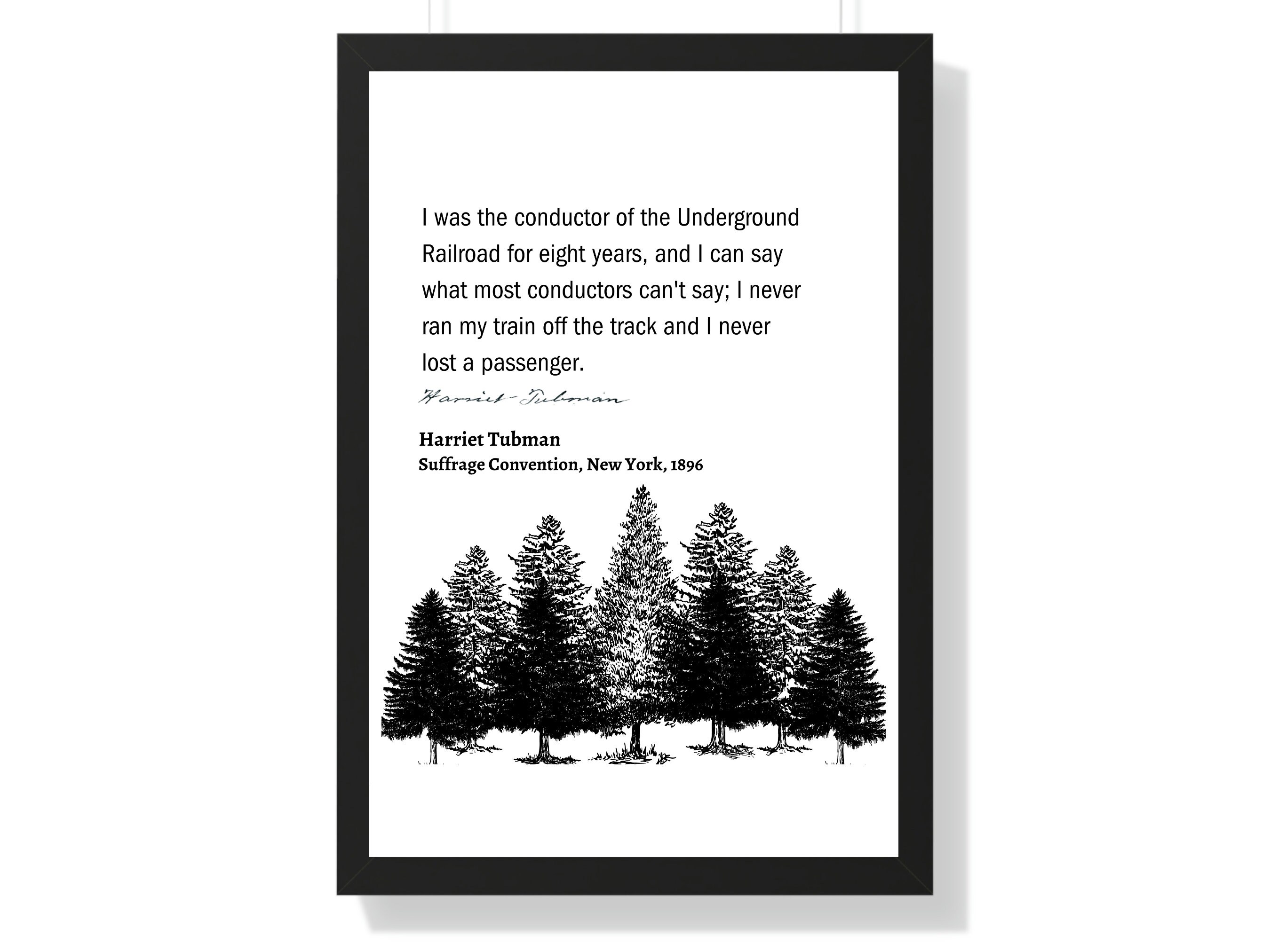 Harriet Tubman Quote, Harriet Tubman Wall Art, Quote Poster, Literary ...