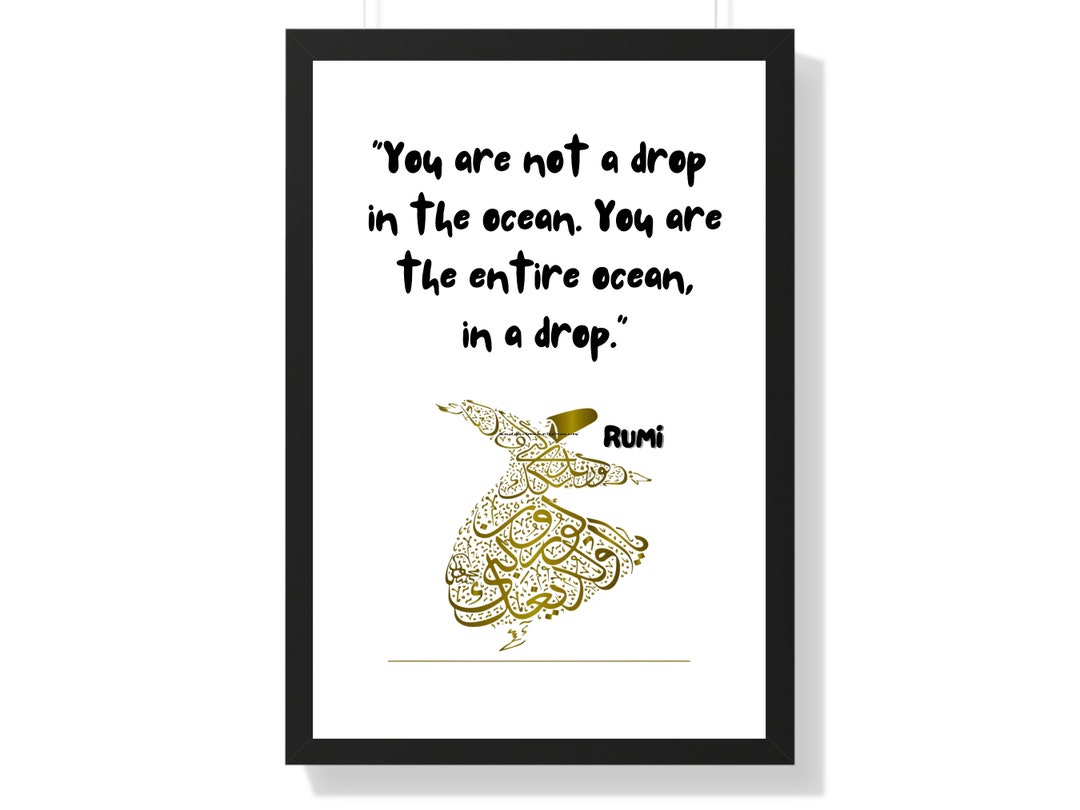 RUMI 2 Quote, RUMI 2 Wall Art, Quote Poster, Literary Print, "you Are ...