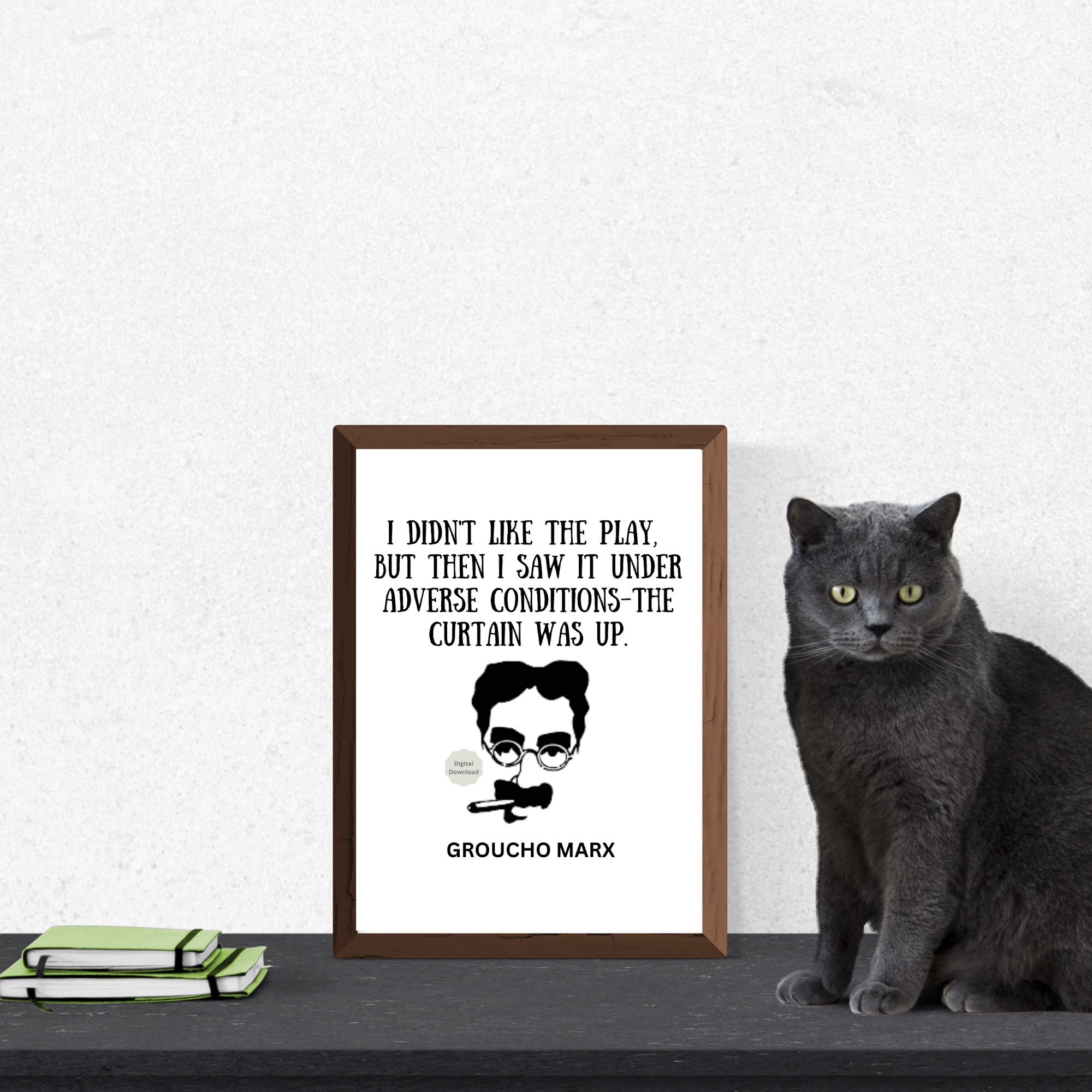 GROUCHO MARX Digital Wall Art, Printable Wall Art, Wall Hangings ...