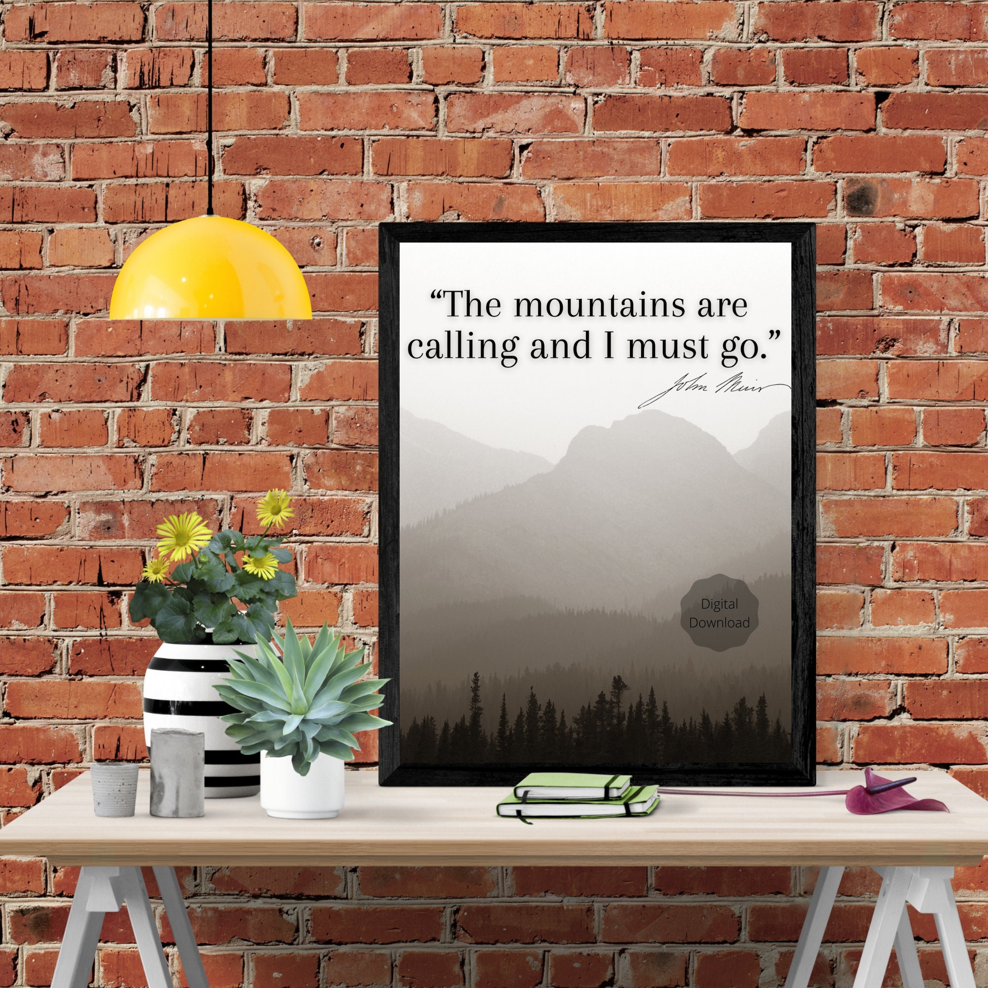 John Muir, Digital Download, Instant Download, Digital Prints, Poster ...