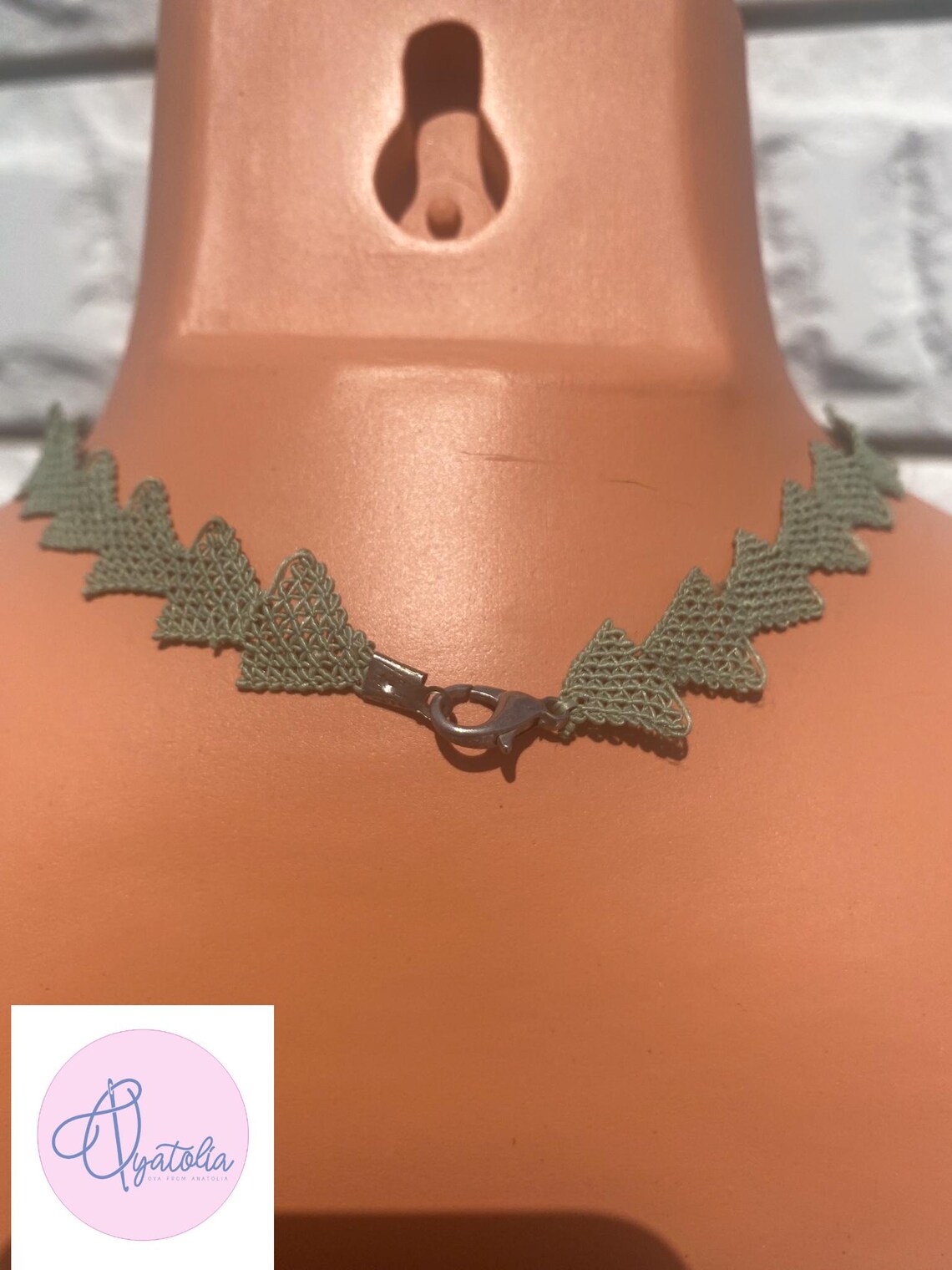 Turkish Oya Crochet 3D Colorful Flower Detailed Necklace|handmade Oya ...