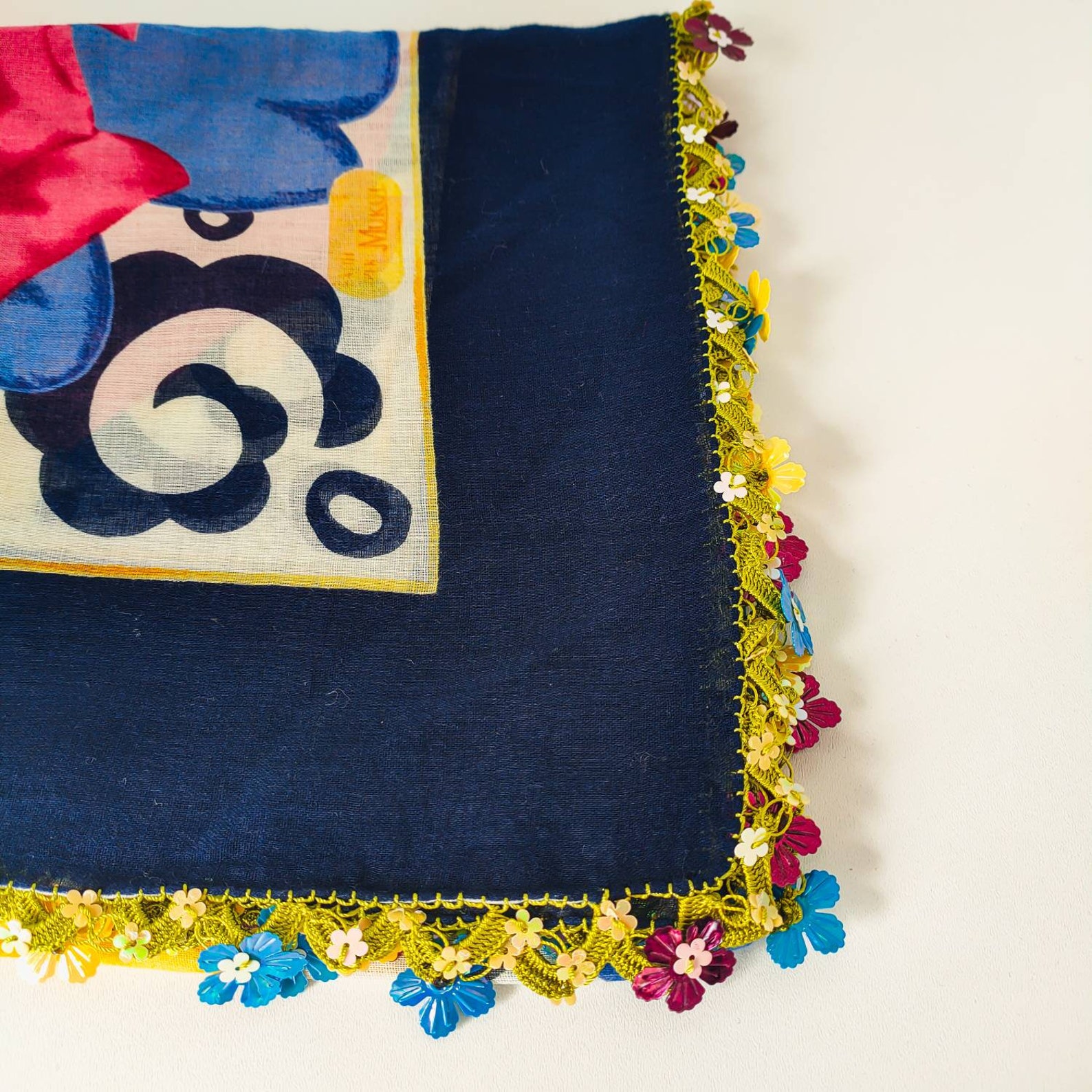 Turkish Oya Crochet Edge Traditional Style Scarf,turkish Colorful ...