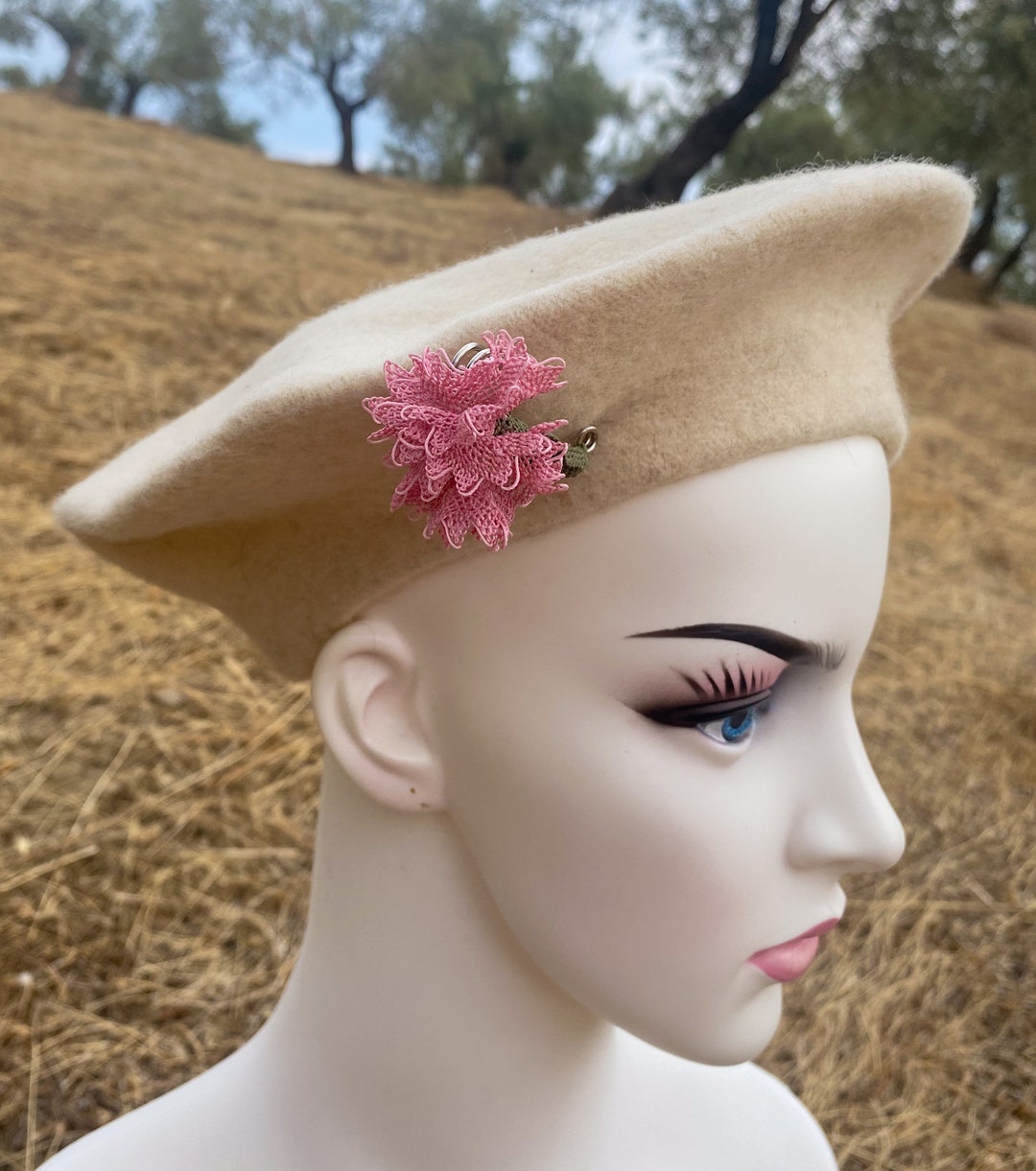 Pink Carnation Brooch,crochet Brooch,clove Pink Brooch,flower Brooch ...