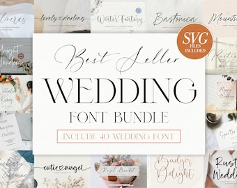 Wedding Font - Etsy