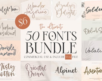 Calligraphy Font - Etsy