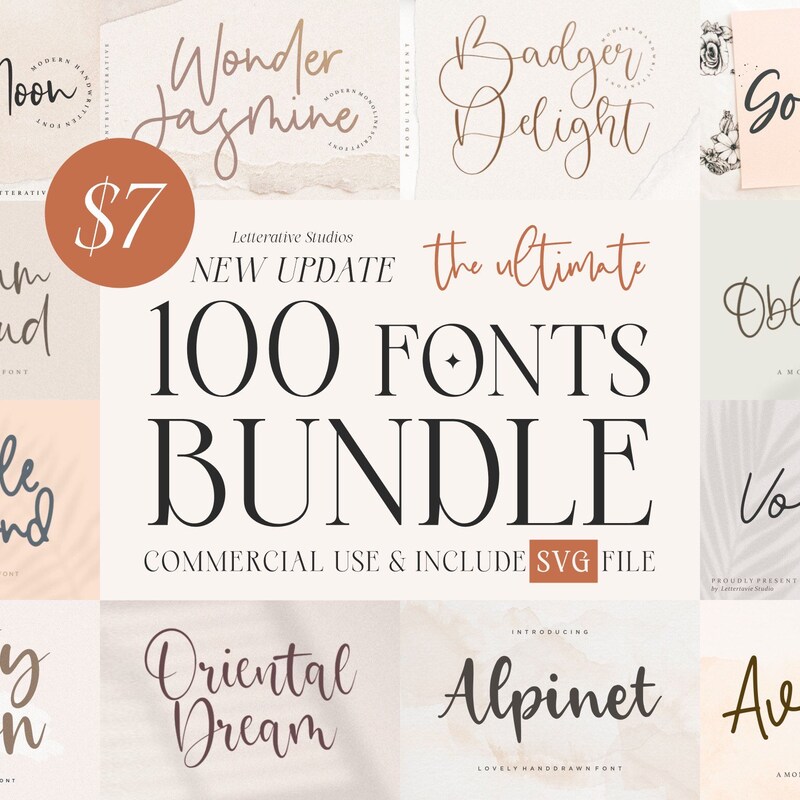 Svg Fonts - Etsy
