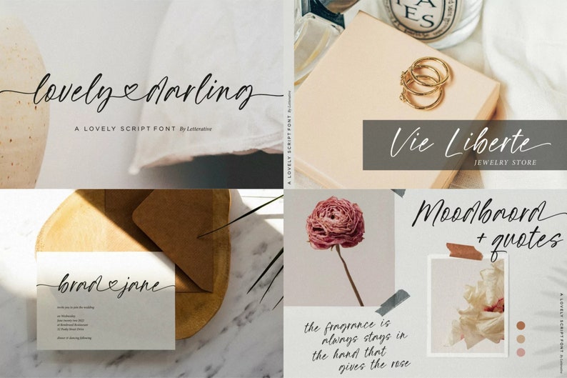 Wedding Font Bundle - 49 Elegant Fonts - Etsy Australia