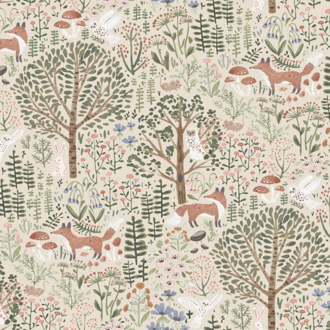 Folklore Forest Wallpaper Sample 9x9 FREE SHIPPING - Etsy