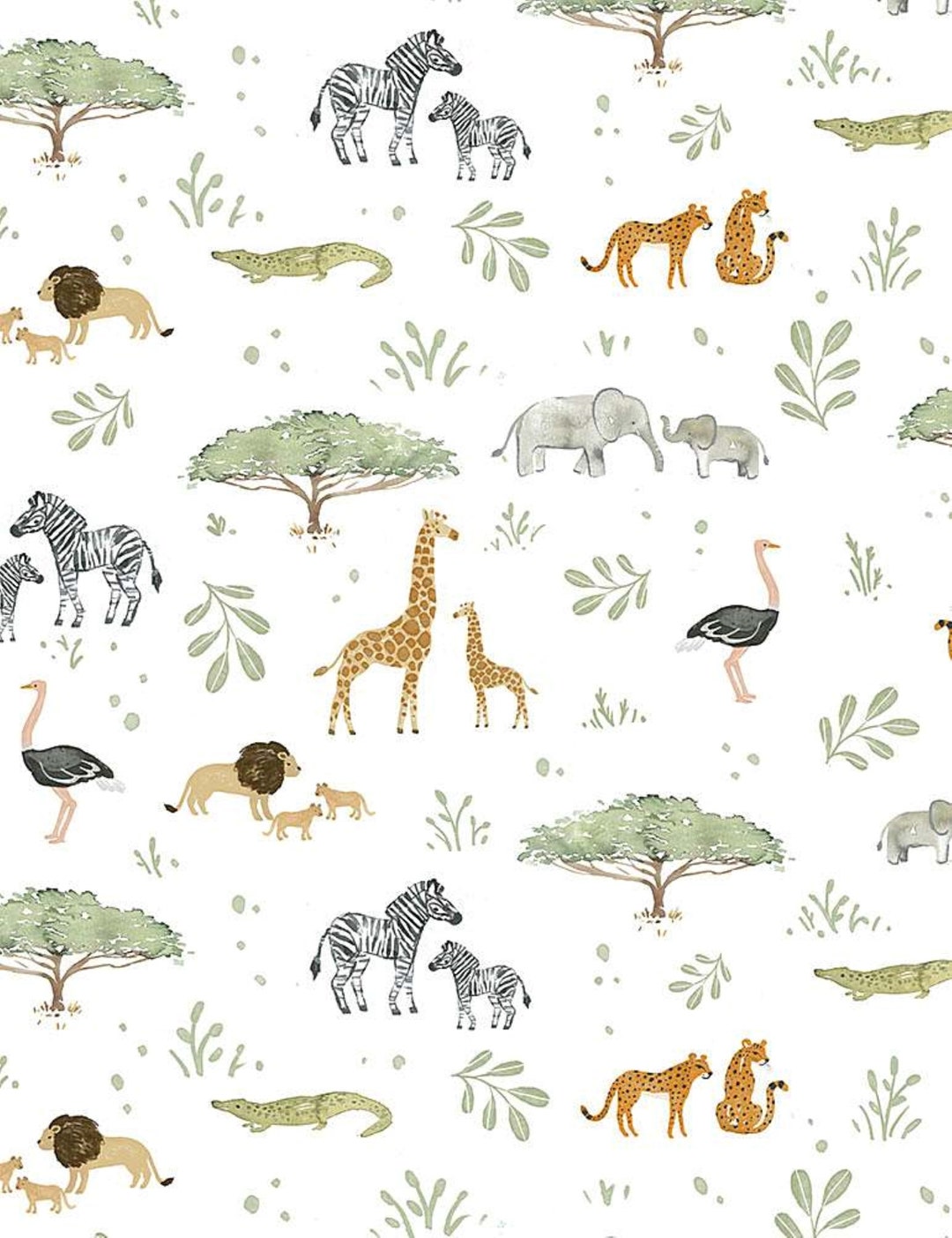 Safari Collection: Let's Get Wild Fabric - Etsy