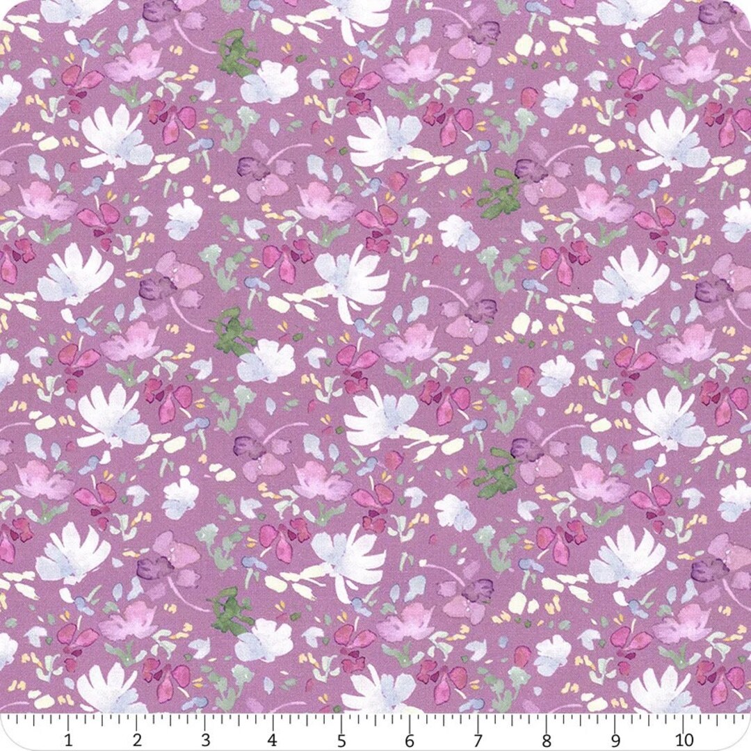 Dancing Blossoms Camelot Fabric Lilac Dancing Blossoms Fabric：house of ...