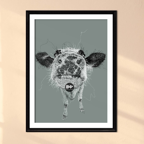 Realistic Cow Face Svg - Etsy