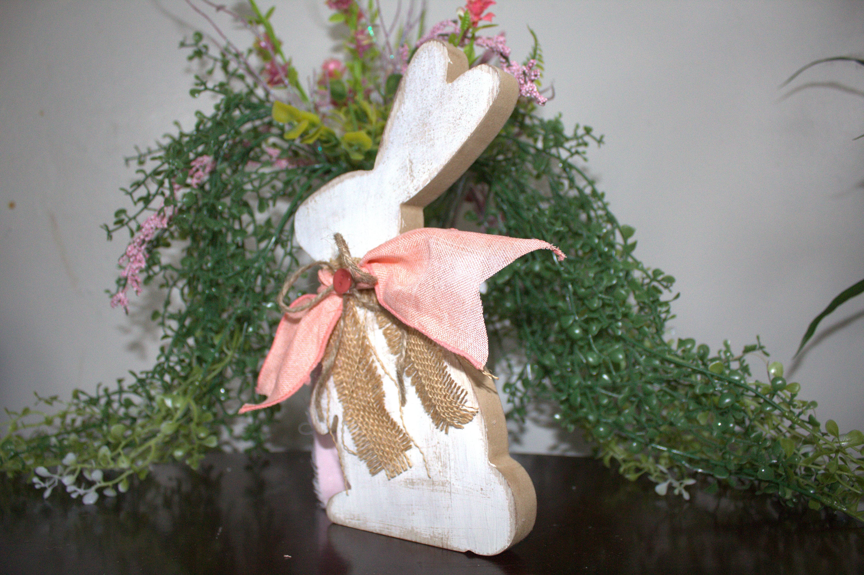 Farmhouse Style Wooden Bunny - Etsy