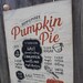 Pumpkin Pie Wooden Sign - Etsy