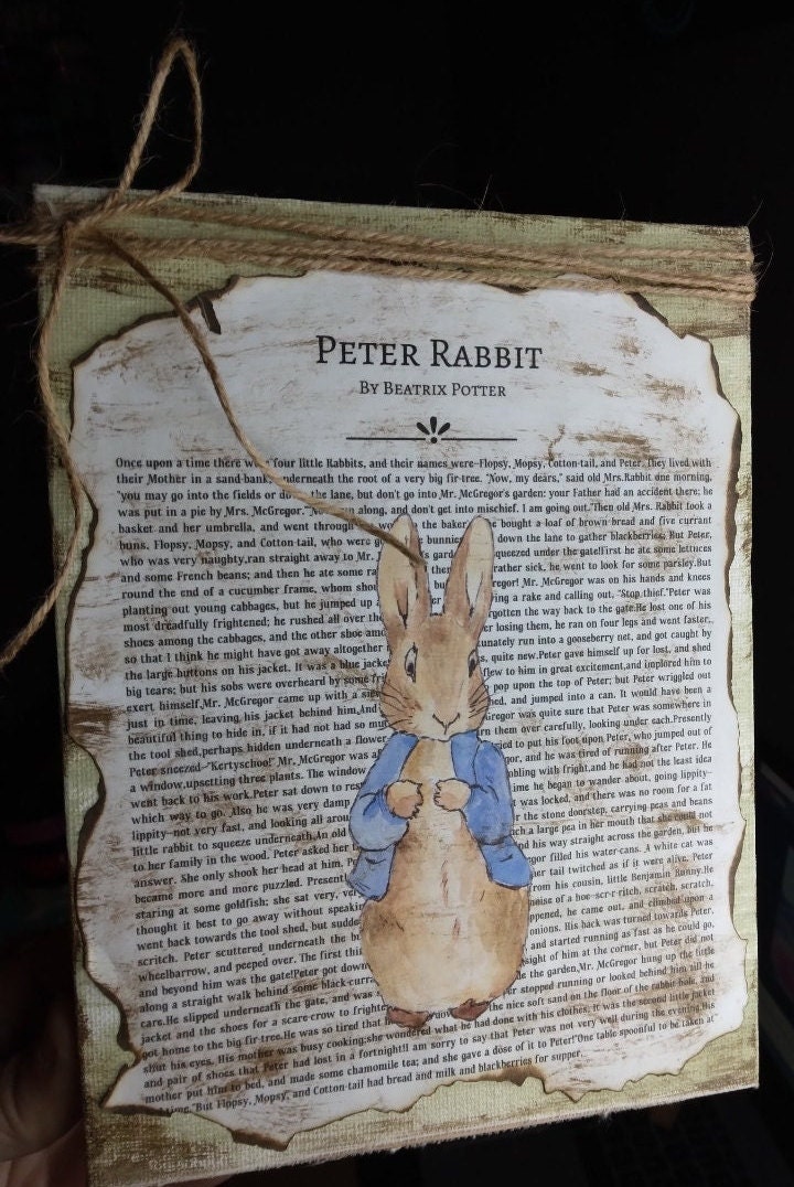 Peter Rabbit Canvas Art - Etsy