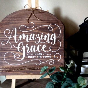 Amazing Grace Wood Plaque - Etsy