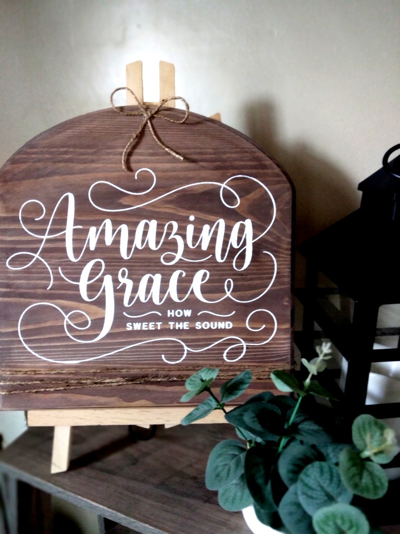 Amazing Grace Wood Plaque - Etsy
