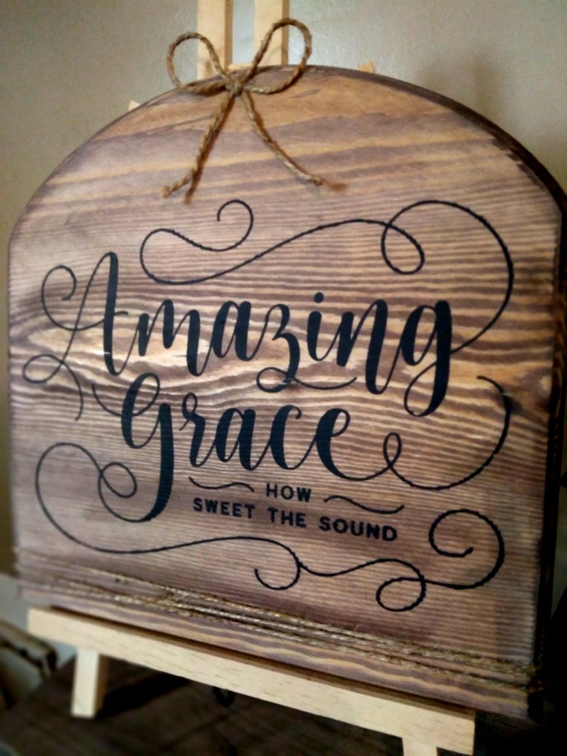 Amazing Grace Wood Plaque - Etsy