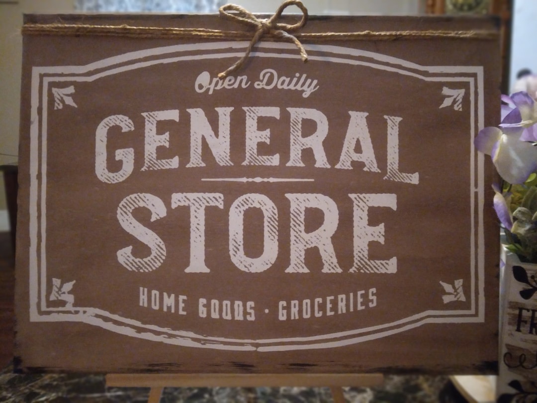 General Store Canvas Farmhouse Decor - Etsy