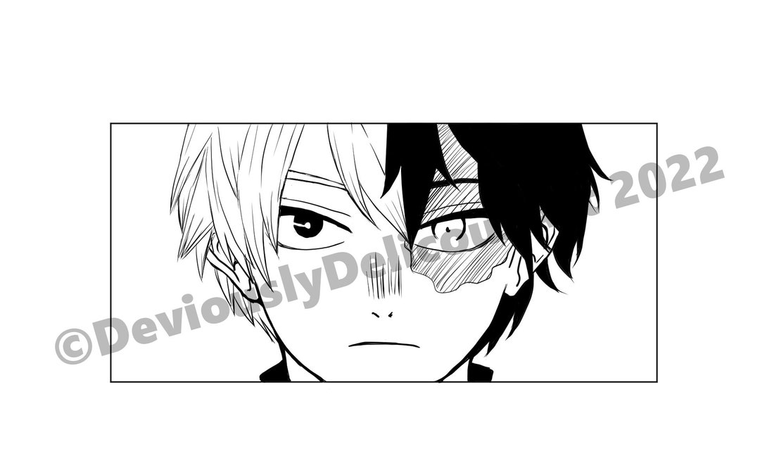 MHA SVG Shoto Icyhot - Etsy