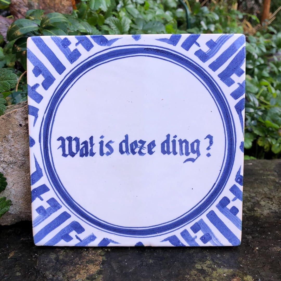 Wat is Deze Ding?: Delfts Blauwe Tegel - Etsy
