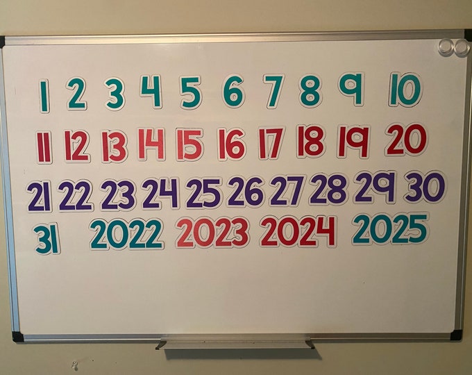 Classroom Calendar Numbers Magnets for Teachers - Etsy