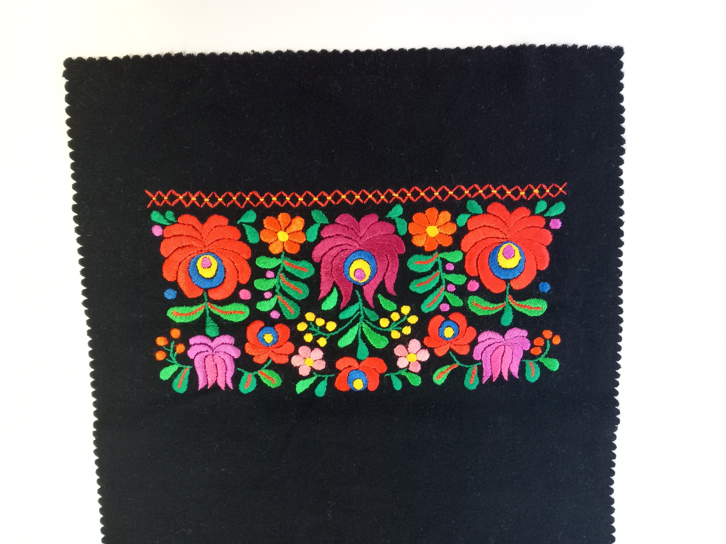 Vtg Hungarian Matyo Runner Matyo Pattern Authentic Art Hungarian Fiber ...