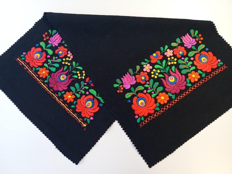 Vtg Hungarian Matyo Runner Matyo Pattern Authentic Art Hungarian Fiber ...